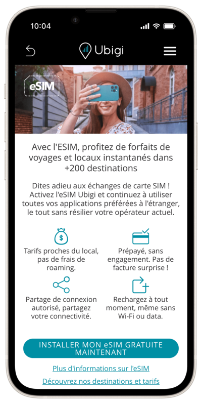 Prix des eSIM Ubigi : Code promo et Avis en 2025